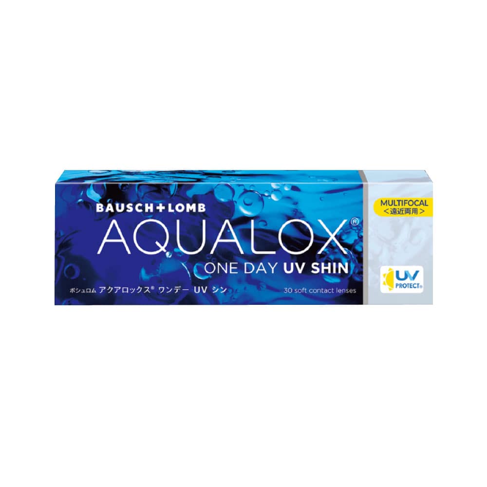 AQUALOX ONE DAY UV SHIN MULTIFOCAL アクアロックスワンデーUVシン遠近両用LOW 1箱30枚入り ...